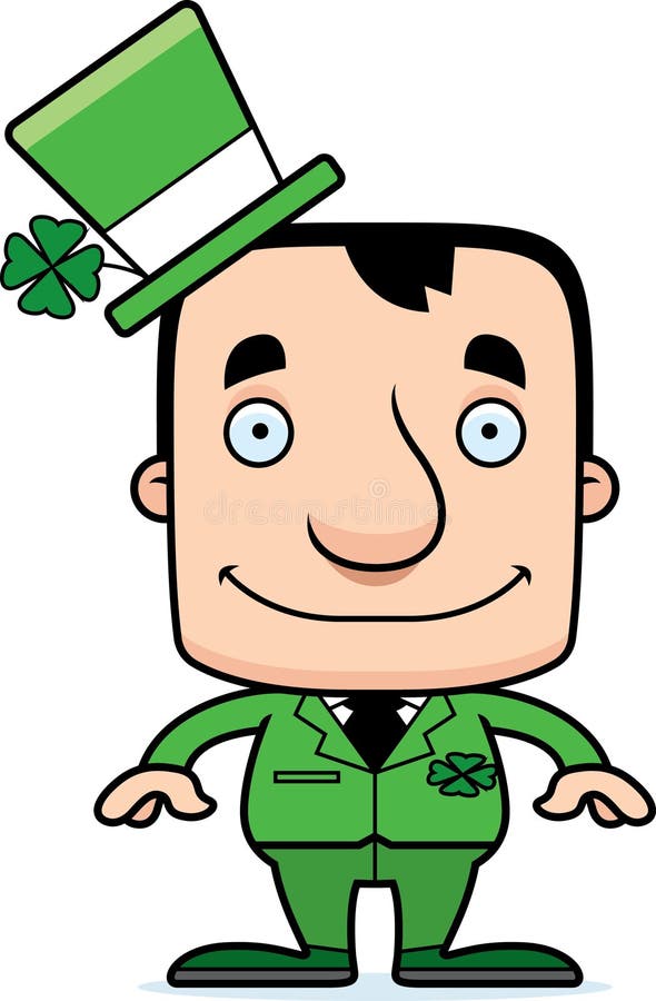 Cartoon Smiling Irish Man stock vector. Illustration of cartoon - 55343747