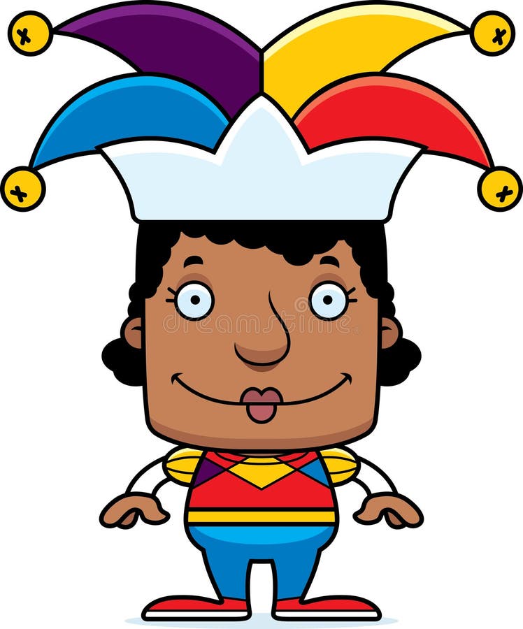 Cartoon Smiling Jester Woman Stock Vector - Illustration of smiling ...