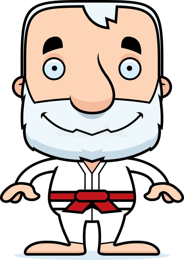 Cartoon Smiling Karate Man stock vector. Illustration of belt - 55343058
