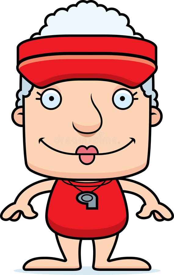 Lifeguard Woman Character Doing His Job. Water Rescue Vector ...