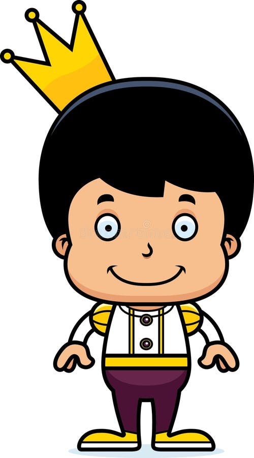 Cartoon Smiling Prince Boy stock vector. Illustration of smiling - 55479986