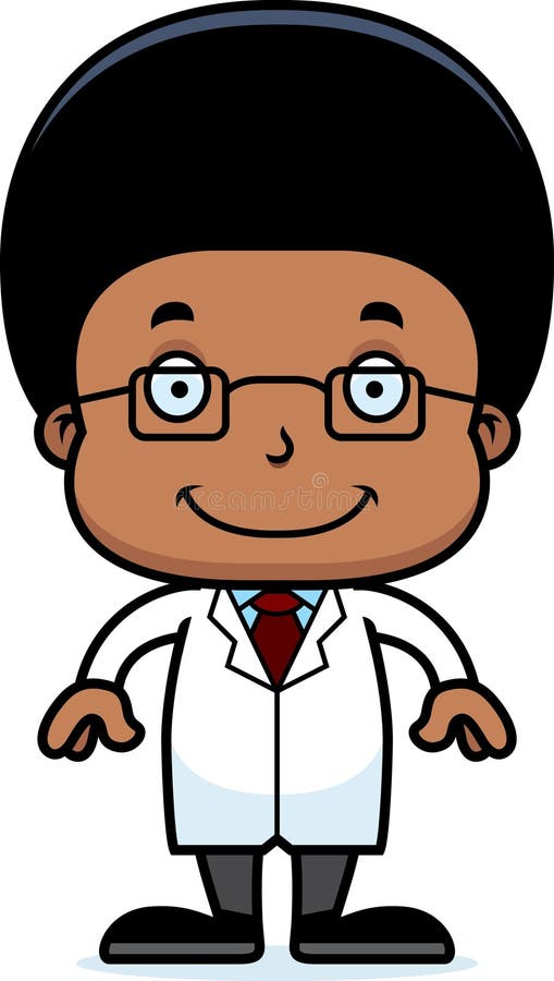 Cartoon Smiling Scientist Boy Stock Vector - Illustration of graphic ...