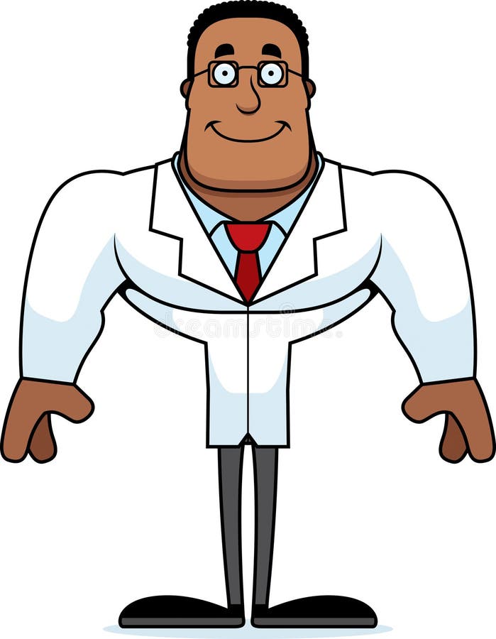 Cartoon Smiling Scientist stock vector. Illustration of scientist ...