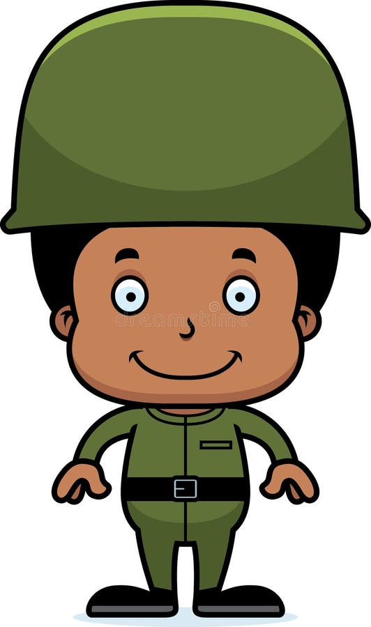 Cartoon Smiling Soldier Boy Stock Vector - Illustration of army ...