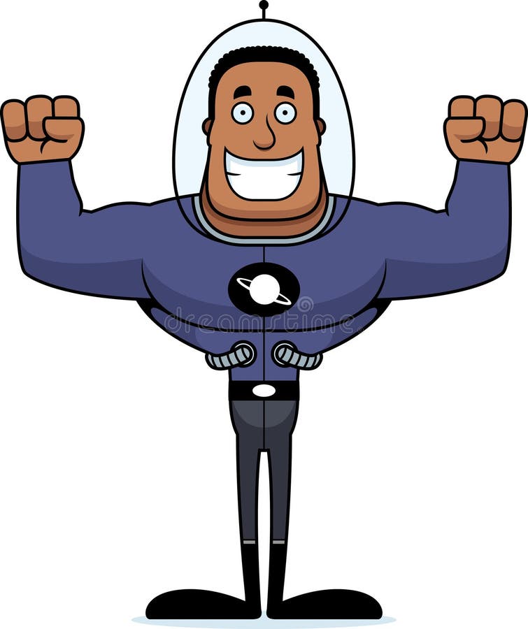 Cartoon Smiling Spaceman stock vector. Illustration of happy - 116098945