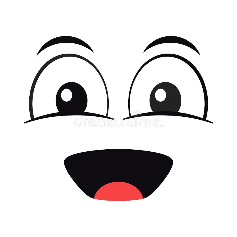 Cartoon Smily Face with Open Eyes Vector Stock Vector - Illustration of ... Cartoon Smily Face with Open Eyes Vector Stock Vector - Illustration of ...