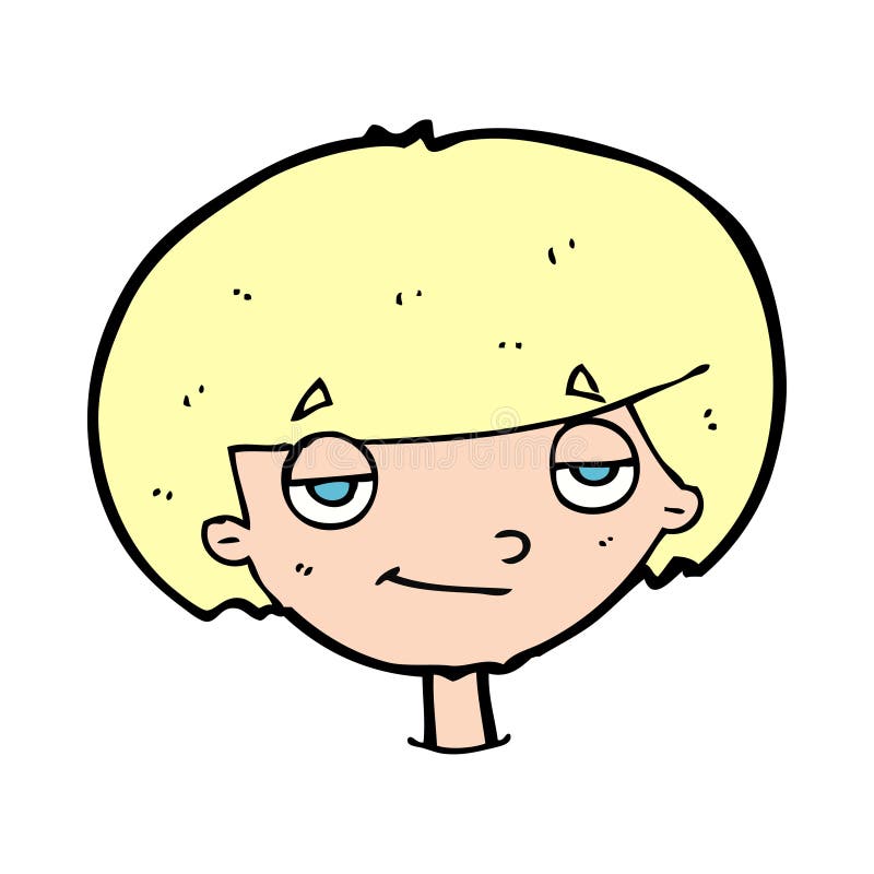 Cartoon smug looking boy stock vector. Illustration of male - 37031376