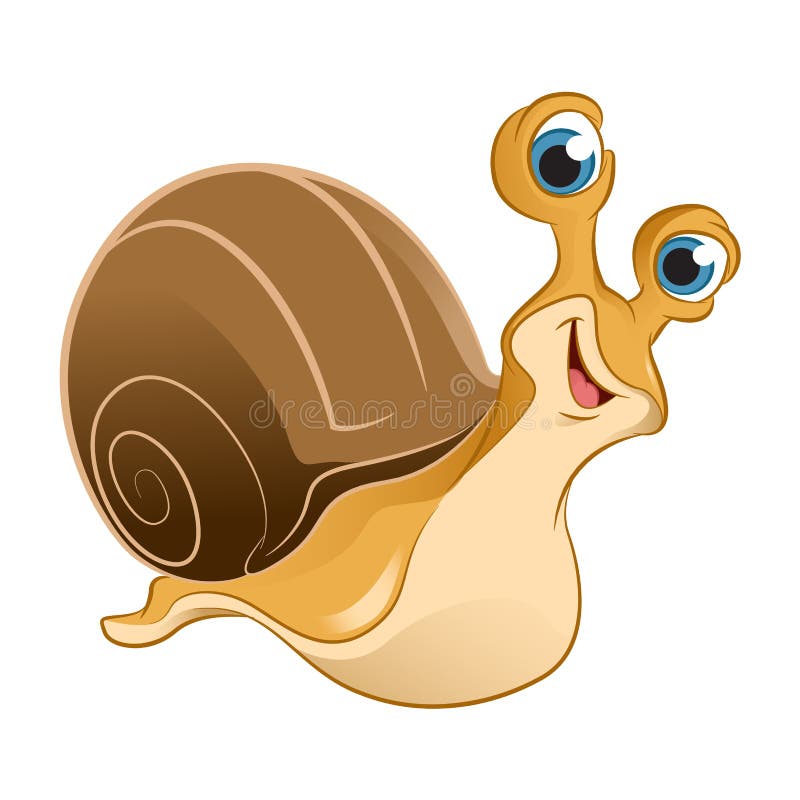 Animated snails stock illustration. Illustration of nature - 14548787