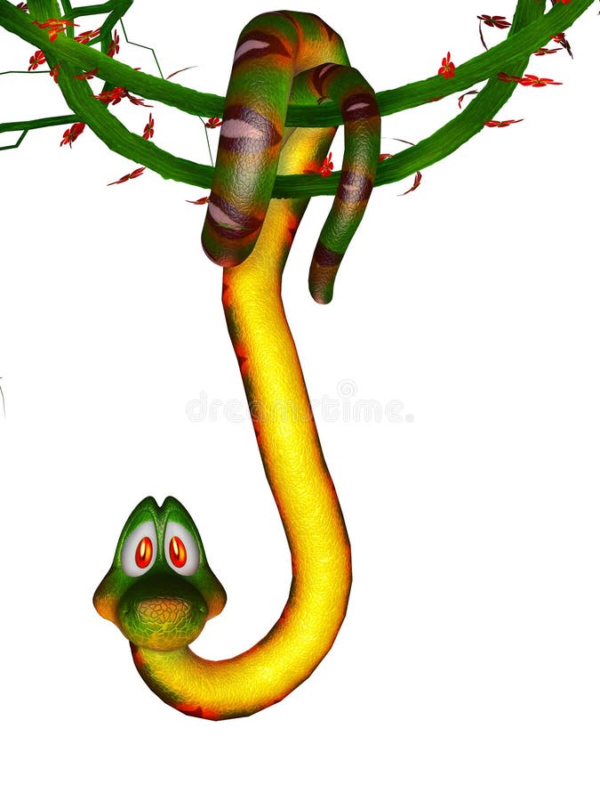 Cartoon snake stock illustration. Illustration of funny - 45976524