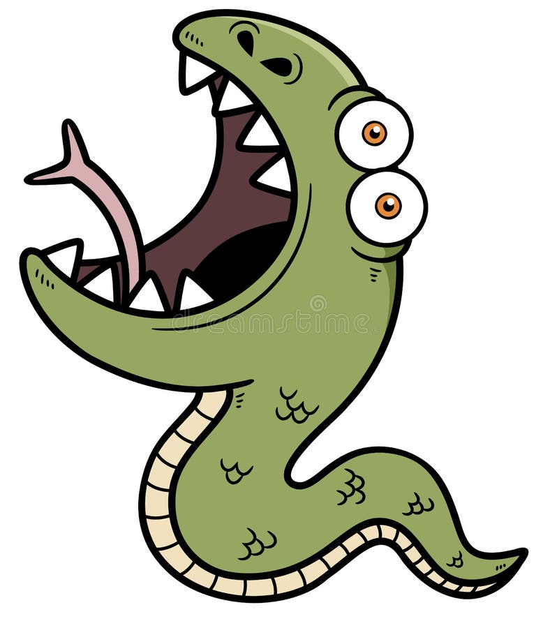 Angry Cartoon Snake