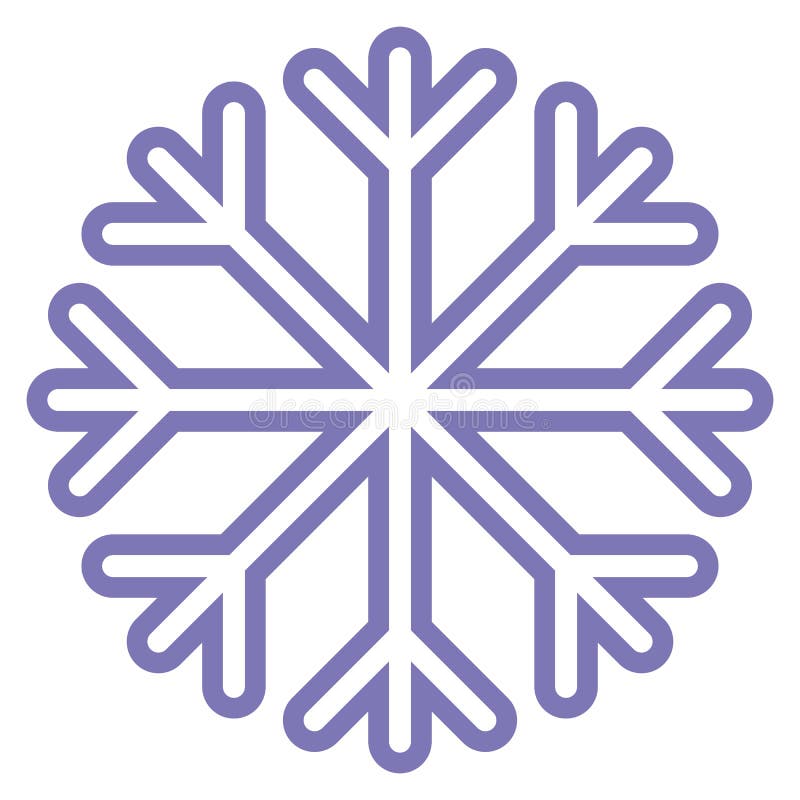 Cartoon Snowflake Isolated on White Background Stock Illustration ...