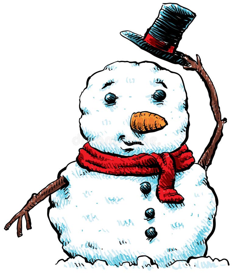 Sun vs Snowman stock illustration. Illustration of rays - 23181935