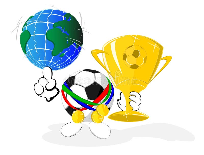 Cartoon Soccer Ball the Judge Stock Vector - Illustration of champion ...