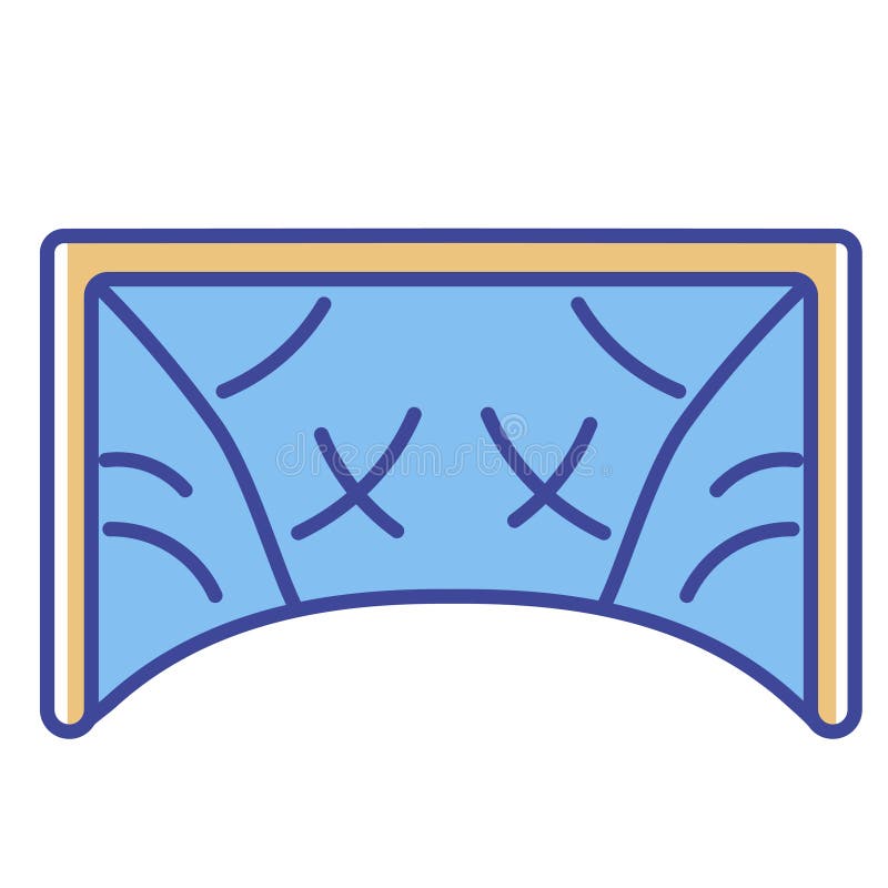 Cartoon Soccer Goal Icon Illustration Isolated Stock Illustration ...