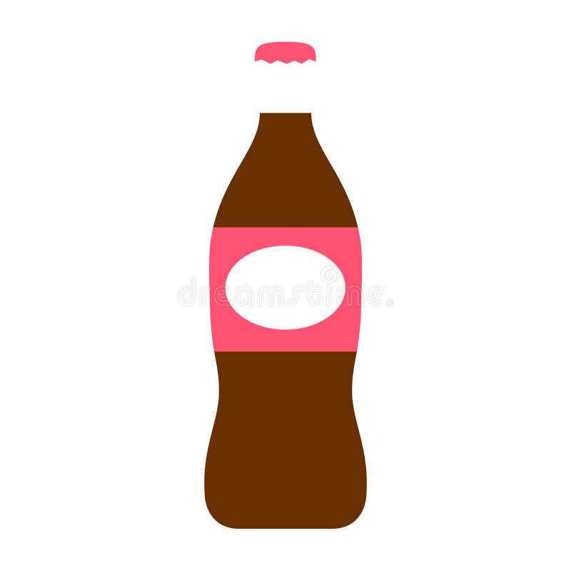 Cartoon Soda Bottle Icon Isolated on White Background Stock Vector ...