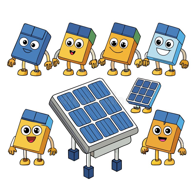 Cartoon Solar Panel Stock Illustrations – 10,498 Cartoon Solar Panel ...