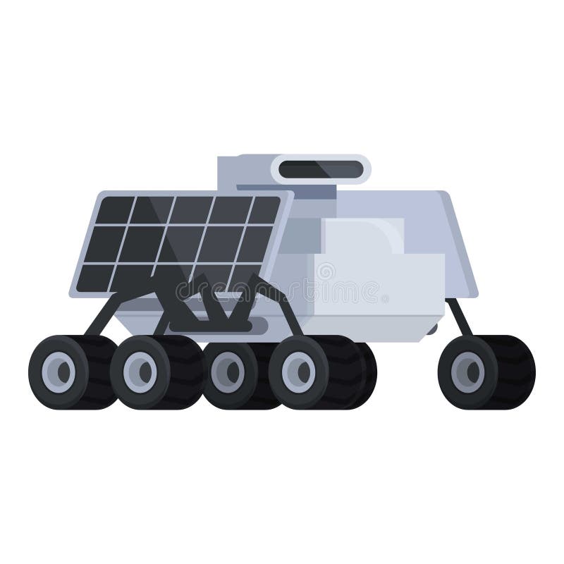 Cartoon Solarpowered Mars Rover Illustration Stock Vector ...