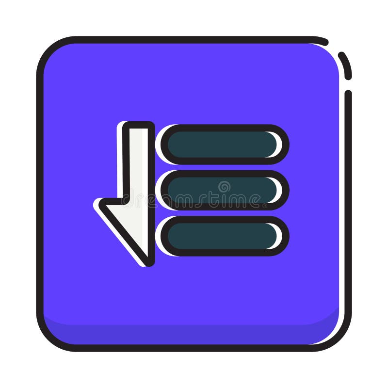 Cartoon sort list stock vector. Illustration of flat - 259039033