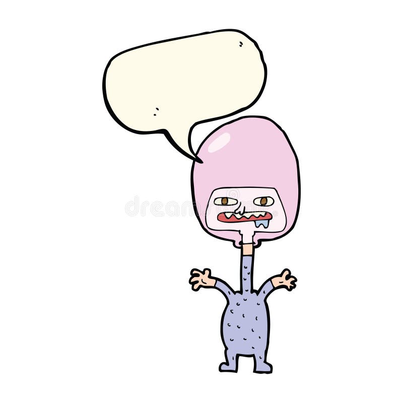 Cartoon Alien Speech Bubble Stock Illustrations – 970 Cartoon Alien ...