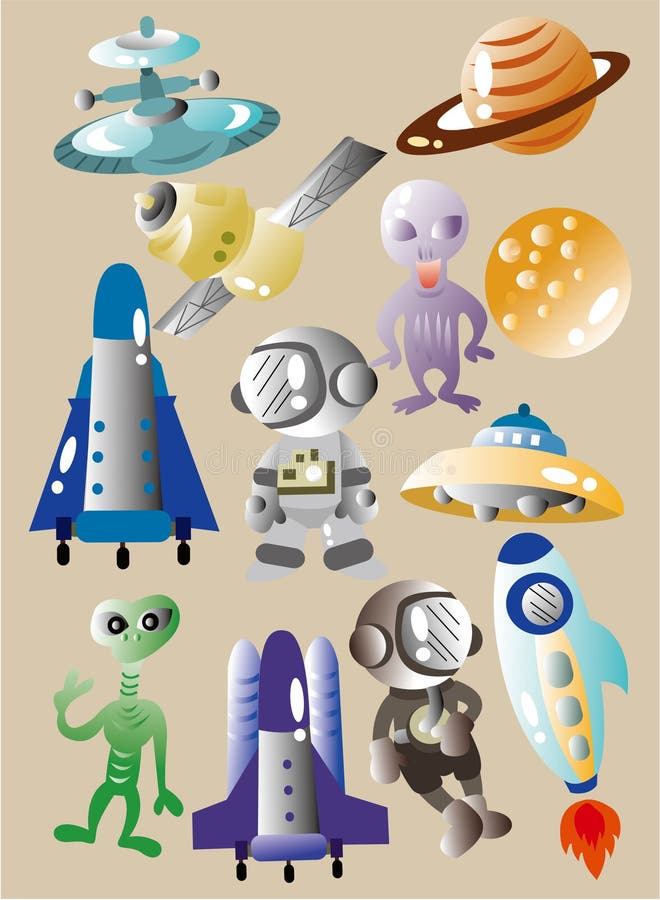 Cartoon space icon stock vector. Illustration of isolated - 19460505