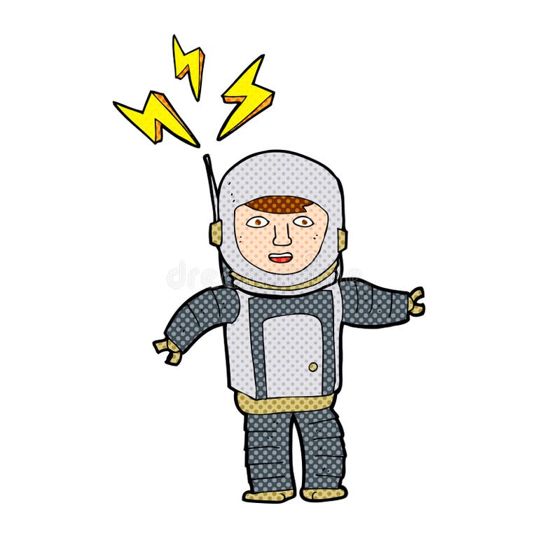 Cartoon space man stock illustration. Illustration of astronaut - 52967616