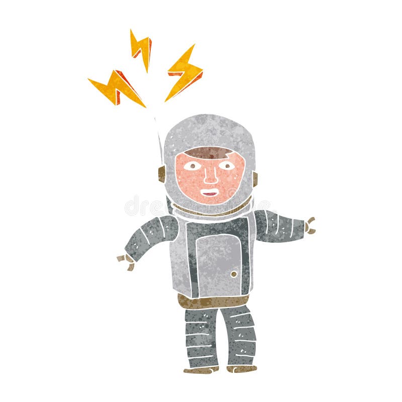 Cartoon space man stock illustration. Illustration of drawn - 52967620