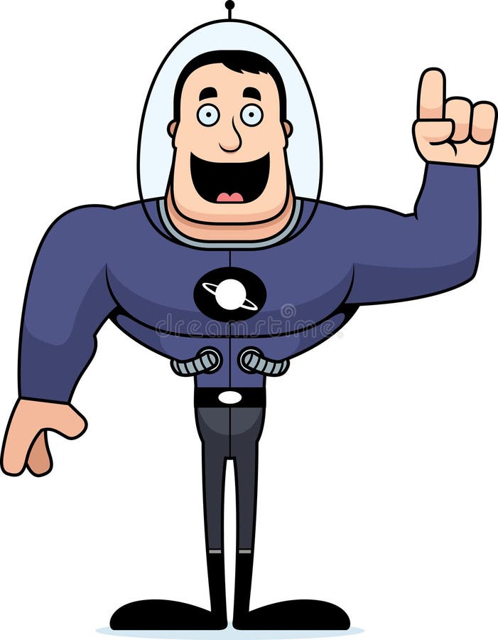 Cartoon Spaceman Idea stock vector. Illustration of vector - 116634618