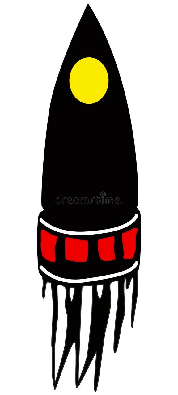 Cartoon Spaceship with Hull Like Squid Isolated on White. Design ...