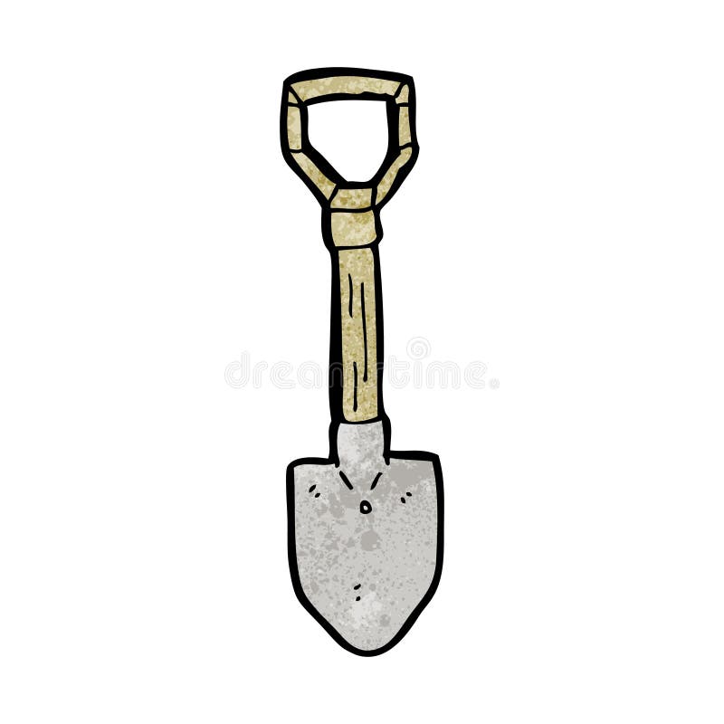 Cartoon spade stock vector. Illustration of texture, clip - 38060802