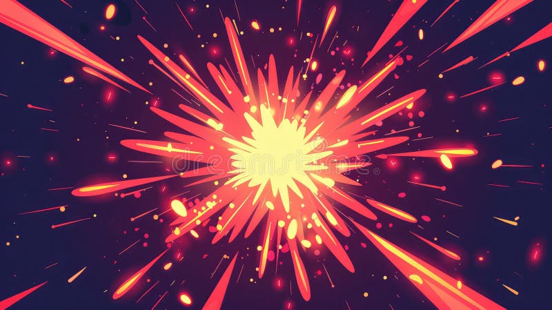 Cartoon Spark Effects Animation with Alpha Channel Stock Photo - Image ...