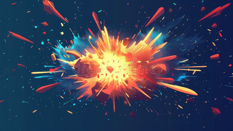 Cartoon Spark Effects Animation with Alpha Channel Stock Photo - Image ...