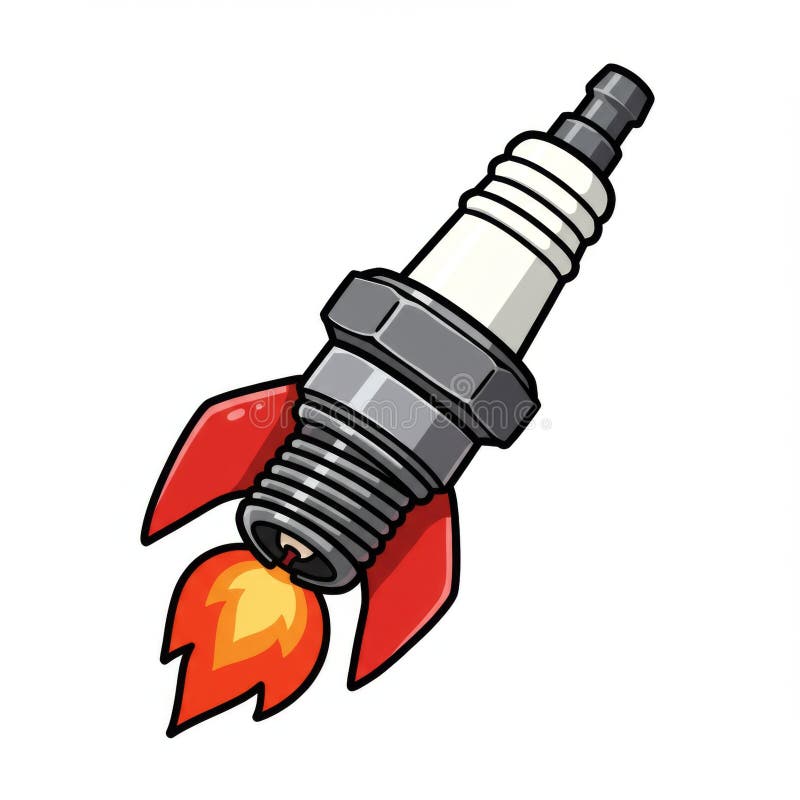 Cartoon Spark Plug Stock Illustrations – 651 Cartoon Spark Plug Stock ...