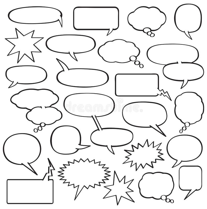 Speech bubbles stock vector. Illustration of drawing - 32180335 Speech bubbles stock vector. Illustration of drawing - 32180335