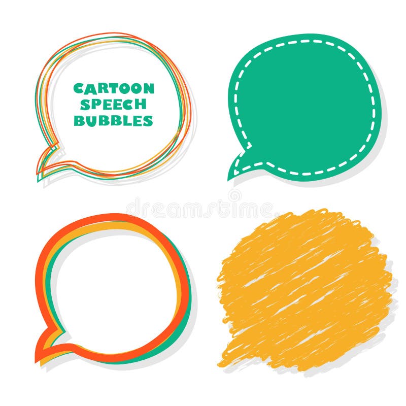 Cartoon Speech Bubbles. Different Sizes and Forms Stock Vector ... Cartoon Speech Bubbles. Different Sizes and Forms Stock Vector ...
