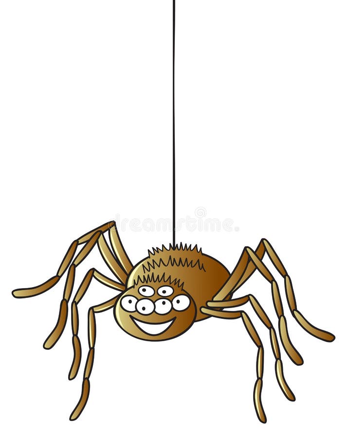 Spider Hanging Stock Illustrations – 14,159 Spider Hanging Stock ...