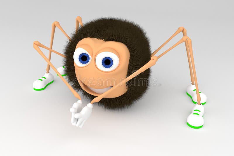 Cartoon spider stock illustration. Illustration of joyful - 41163216