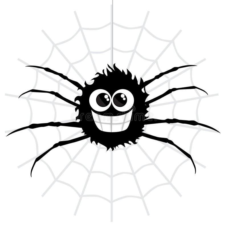 Cartoon Spider Clip Art stock illustration. Illustration of elements ...