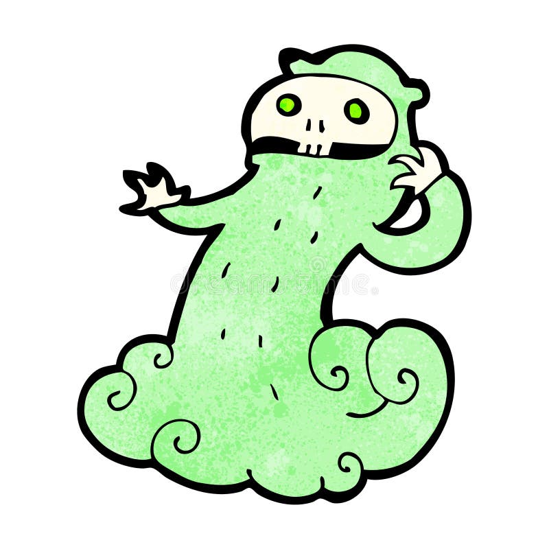 Cartoon spooky ghost stock vector. Illustration of texture - 38085674