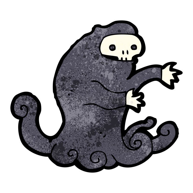 Cartoon Spooky Halloween Ghoul Stock Illustration - Illustration of ...