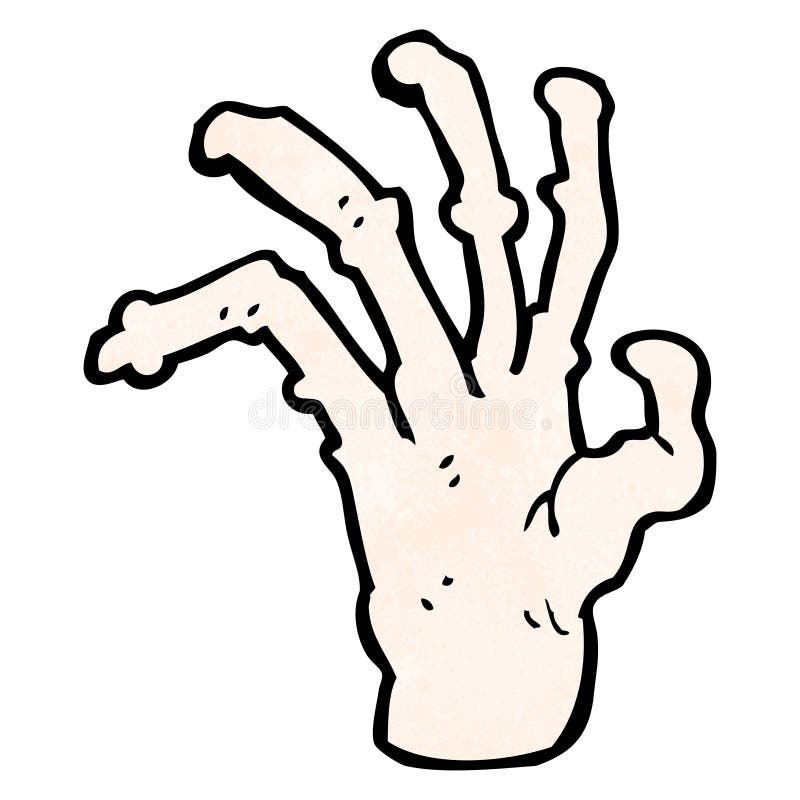 Cartoon spooky hand stock illustration. Illustration of grabbing - 38069720