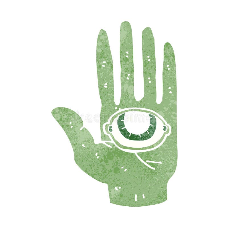 Cartoon spooky hand stock illustration. Illustration of artwork - 52967898