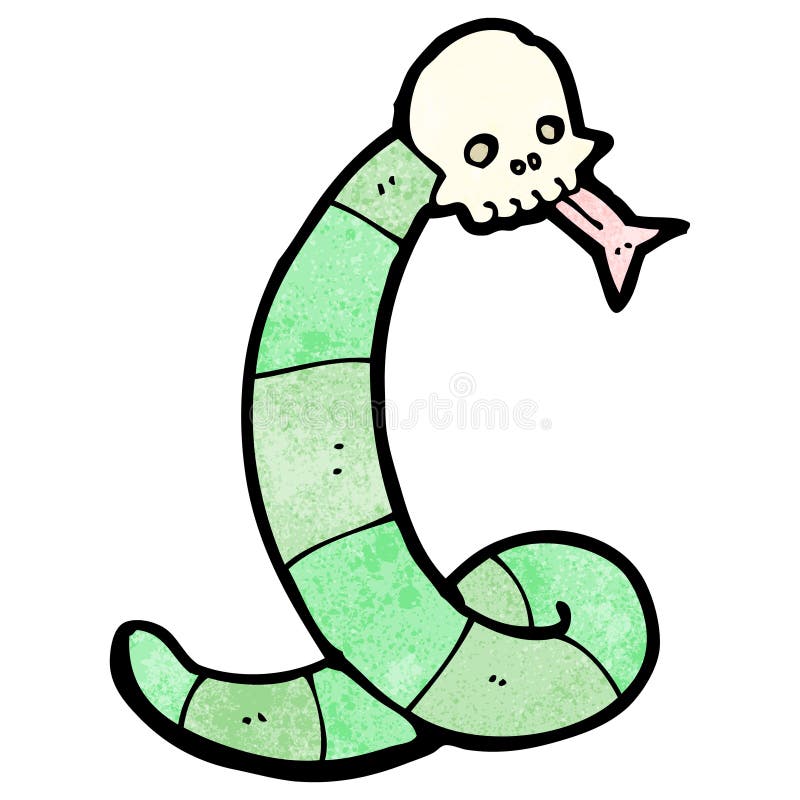 Spooky snake cartoon stock vector. Illustration of drawing - 38086268