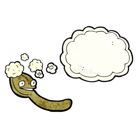 Cartoon Spoon with Thought Bubble Stock Illustration - Illustration of ...