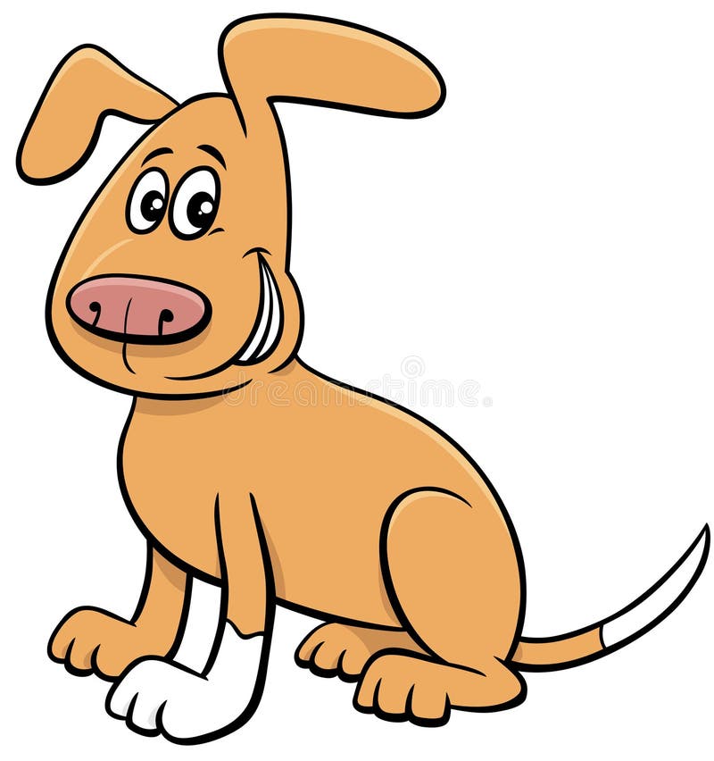 Cartoon Spotted Dog Comic Animal Character Stock Vector - Illustration ...
