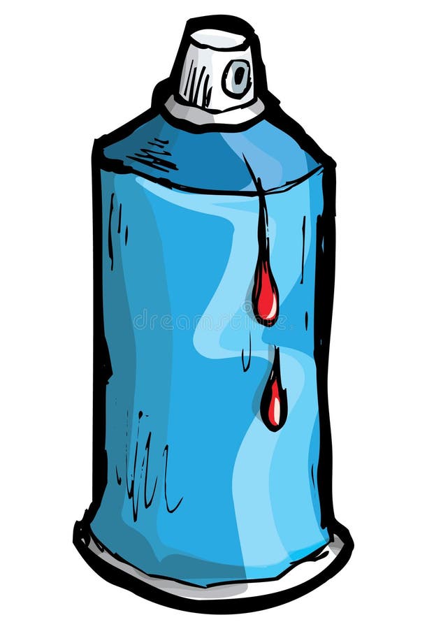 Cartoon Spray Paint Can