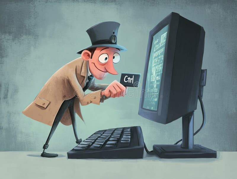 Stealing control stock illustration. Illustration of ctrl - 353065335