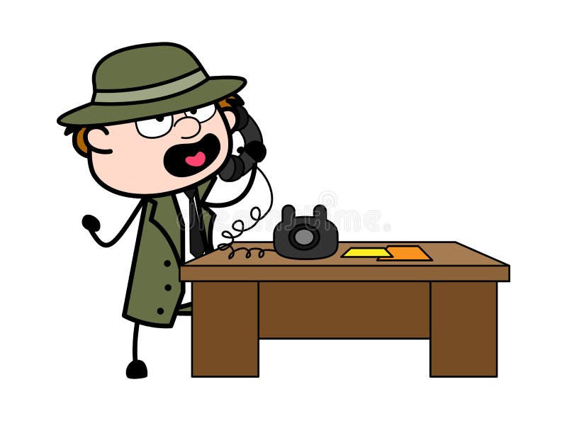 Cartoon Police Phone Stock Illustrations – 950 Cartoon Police Phone ...