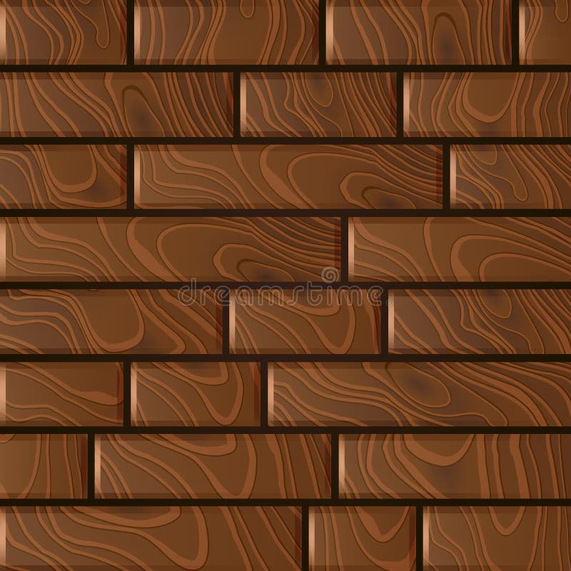 Cartoon Square Background with Wooden Boards Stock Vector ...