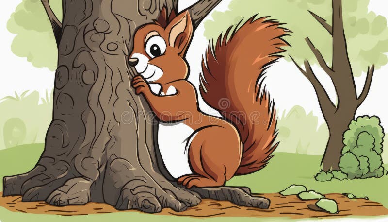 Squirrel Hugging Stock Illustrations – 247 Squirrel Hugging Stock ...