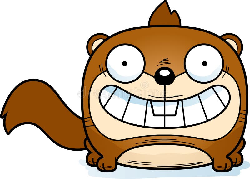 Cartoon Squirrel Smiling stock vector. Illustration of cartoon - 116107796